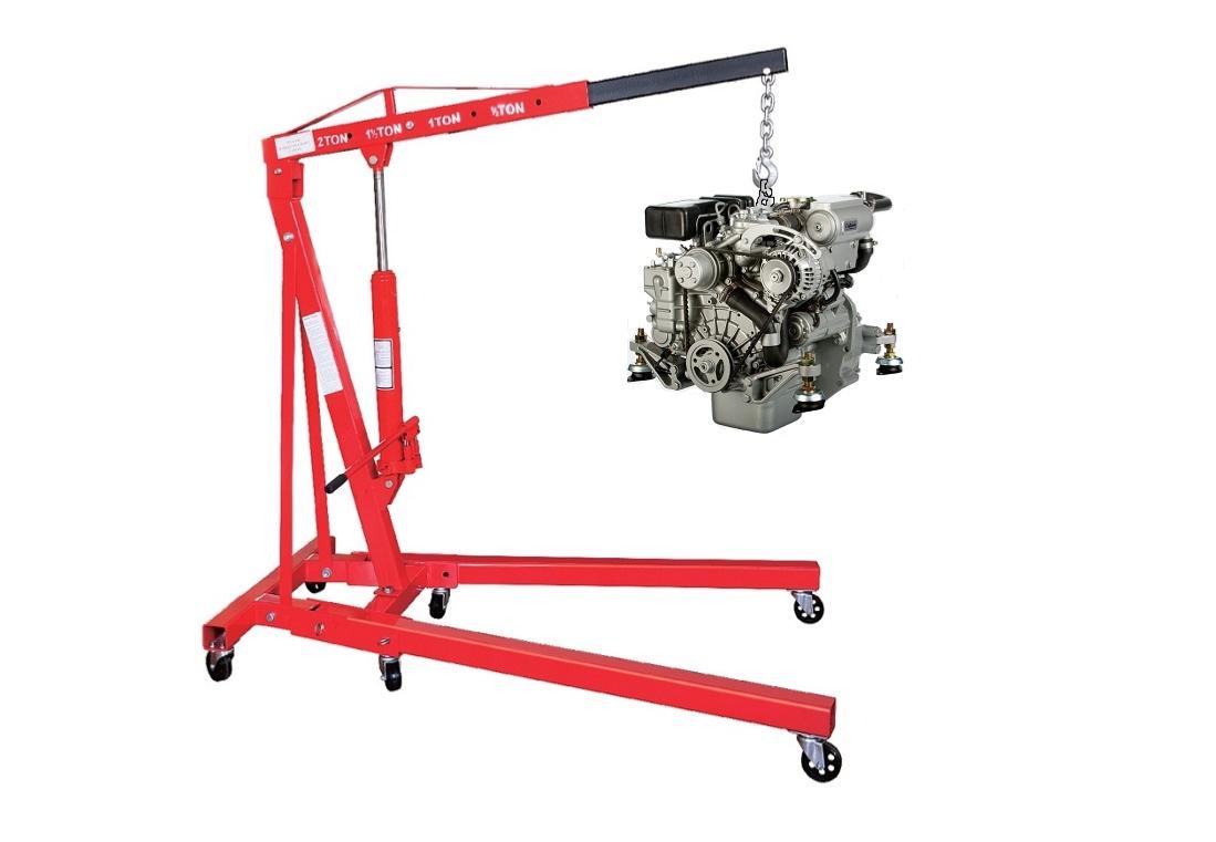 Grue d'atelier hydraulique pliable 2000 kg